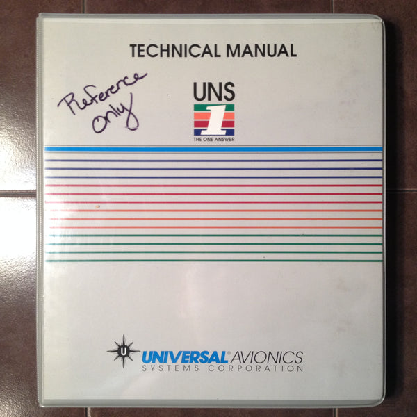 Universal UNS-1 & UNS-jr. NMS install & Technical Manual. – G's Plane Stuff