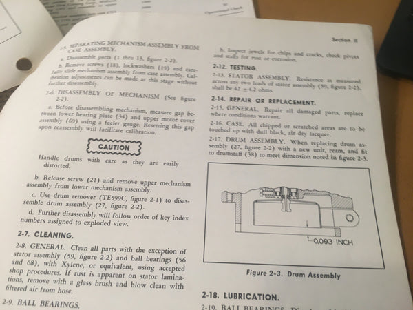 Kollsman Electric Tachometer Indicator 590BK-3-01 Overhaul Manual. – G ...
