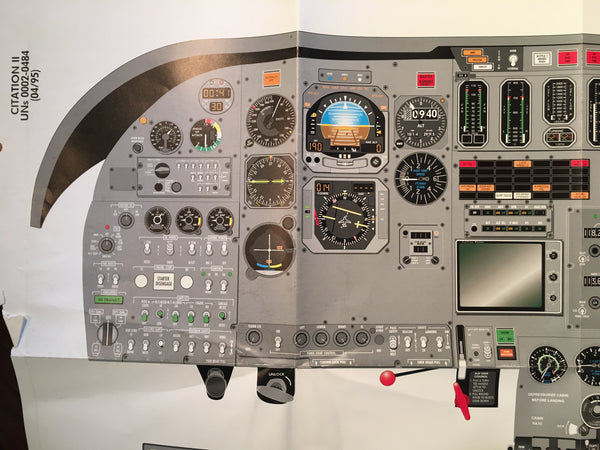 Cessna Citation II Instrument Panel Poster for sn 0002 thru 0484. – G's ...