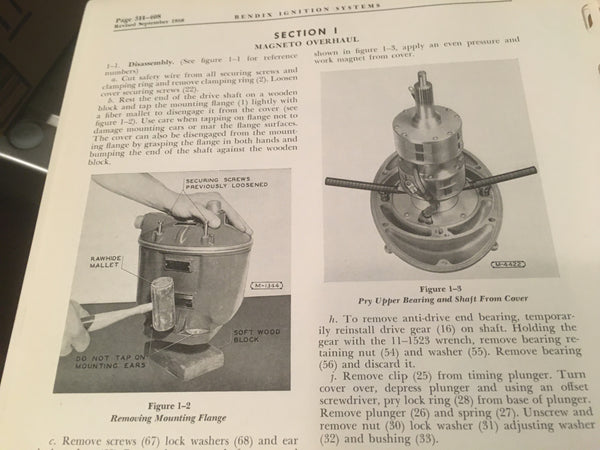 Bendix Scintilla Low Tension Ignition on Wright Cyclone 18 R-3350 Over ...