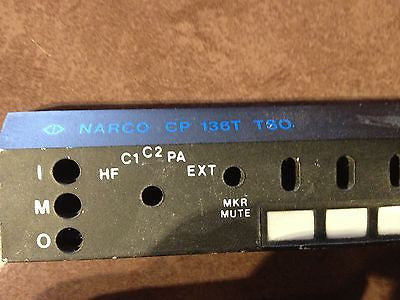 Narco Small Parts: CP-136T Audio Panel Faceplate. – G's Plane Stuff