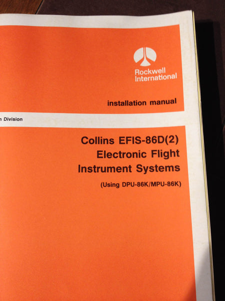 Collins EFIS-86D(2) Install Manual for Electronic Flight Instrument Sy ...