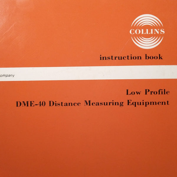 Collins DME-40 Service manual. – G's Plane Stuff