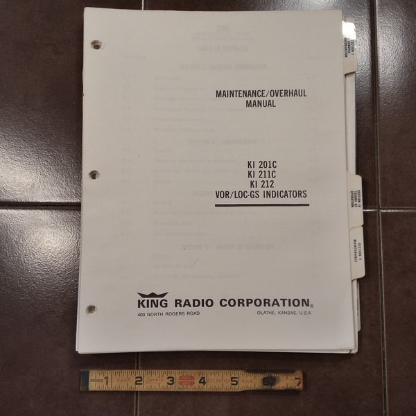 King KI 201C, KI-211C & KI-212 Service manual. – G's Plane Stuff