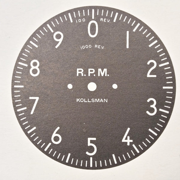 Kollsman Sensitive Electric Tachometer Indicator 590BK-( )-01 Parts Ca ...