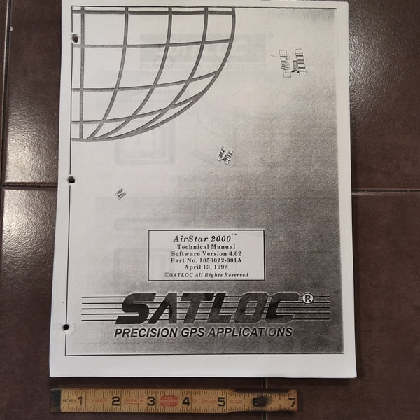 SatLoc AirStar 2000 GPS Install & Technical Manual. – G's Plane Stuff