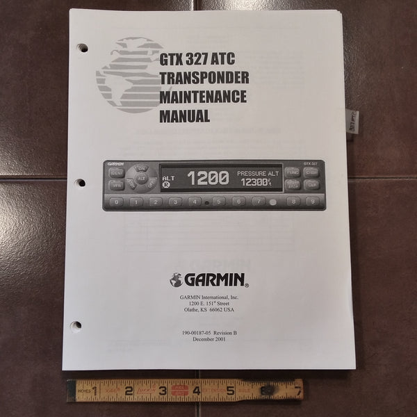 Garmin GTX 327 Transponder Maintenance Manual. – G's Plane Stuff