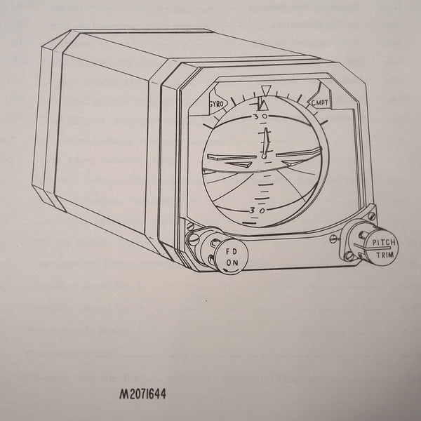 Bendix DH-861A Horizon Gyro Service Manual. – G's Plane Stuff