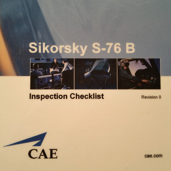 Sikorsky S-76B Pre-Flight Post-Flight Inspection Checklist. – G's Plane ...