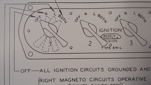 Bendix Scintilla EW-L Ignition Switches Service Instructions & Parts L ...