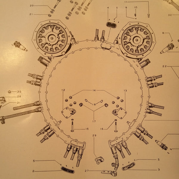 Bendix Scintilla Ignition Harness on Pratt Whitney R-2000 Parts Lists ...