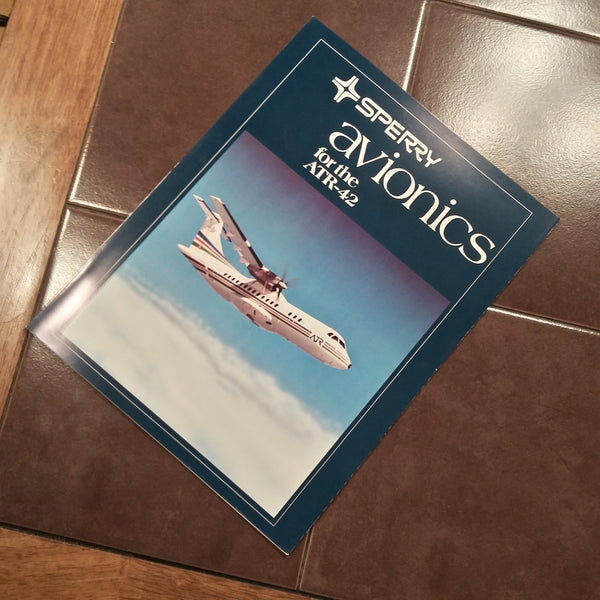 Sperry Avionics in ATR-42 Original Sales Brochure, Tri-Fold,, 8.5 x 11 ...