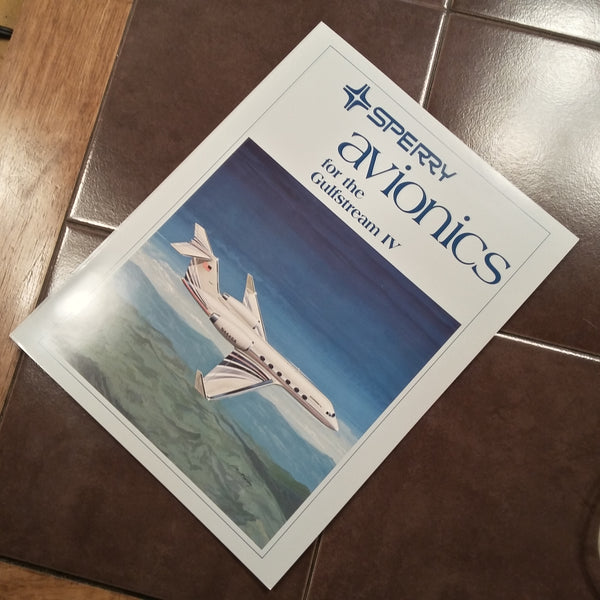 Sperry Avionics in Gulfstream IV Original Sales Brochure, Tri-Fold,, 8 ...