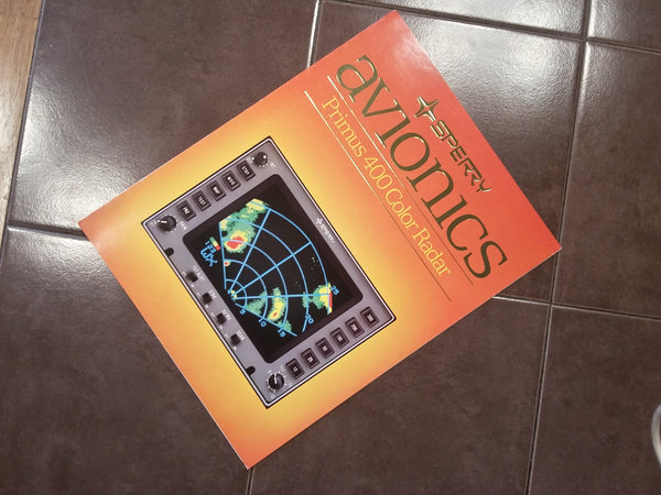 Sperry Avionics Primus 400 Color Radar Original Sales Brochure, 4 page ...