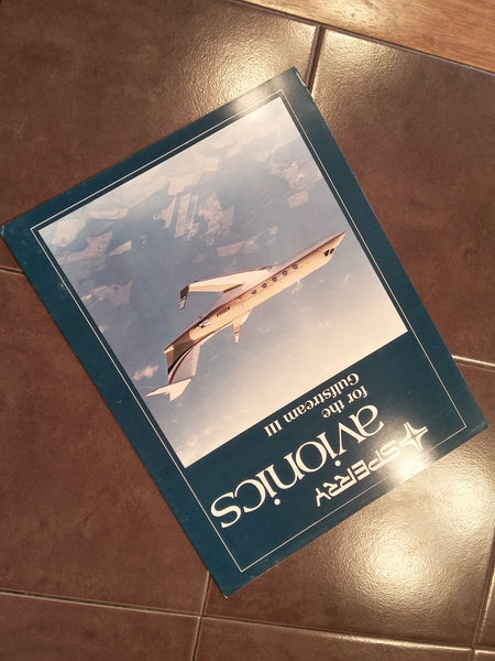 Sperry Avionics in Gulfstream III Original Sales Brochure, Tri-Fold ...