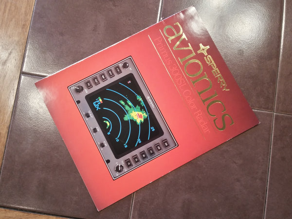Sperry Avionics Primus 300SL Color Radar Original Sales Brochure, 4 pa ...