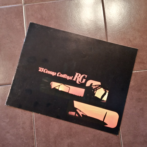1973 Cessna Cardinal RG Original Sales Brochure Booklet, 12 page, 8.5 ...