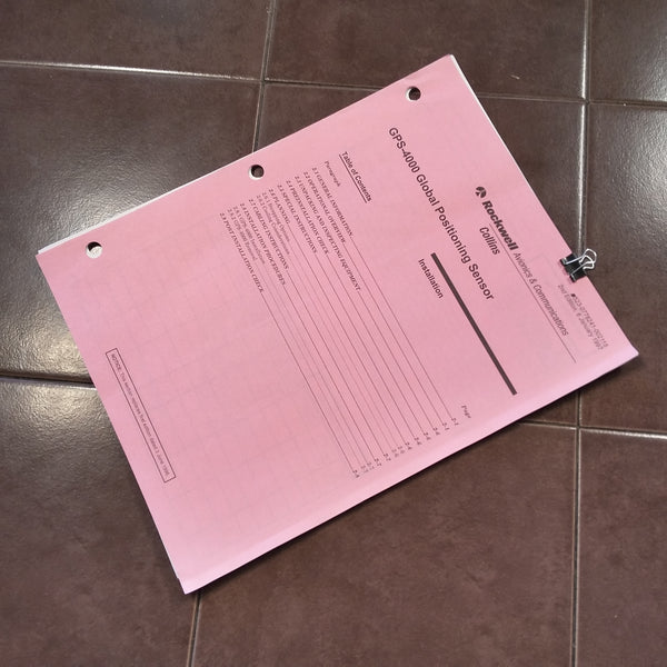 Collins GPS-4000 Install manual. – G's Plane Stuff