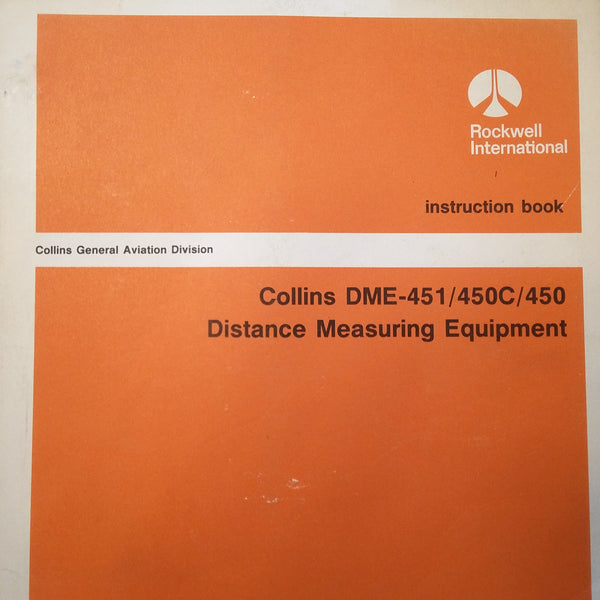 Collins DME 451, DME-450C & DME-450 Install & Service Manual. – G's ...