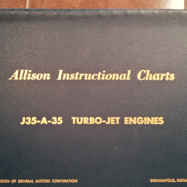 Allison J35-A-35 Service Training Chart Manual. – G's Plane Stuff
