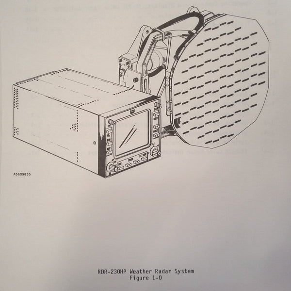 Bendix RDR-230HP Weather Radar System install manual. – G's Plane Stuff
