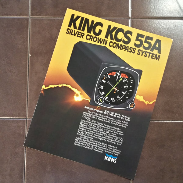 Original King KCS 55A Compass System Sales Brochure, Tri-fold, 8.5 x 1 ...