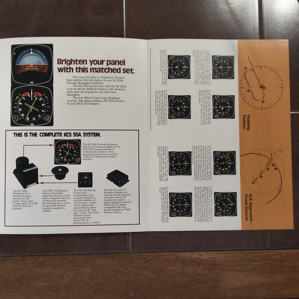 Original King KCS 55A Compass System Sales Brochure, Tri-fold, 8.5 x 1 ...