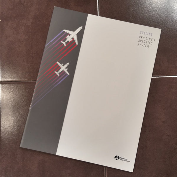 Original Rockwell Collins Pro Line 4 Brochure Booklet, 12 page, 8.5 x ...