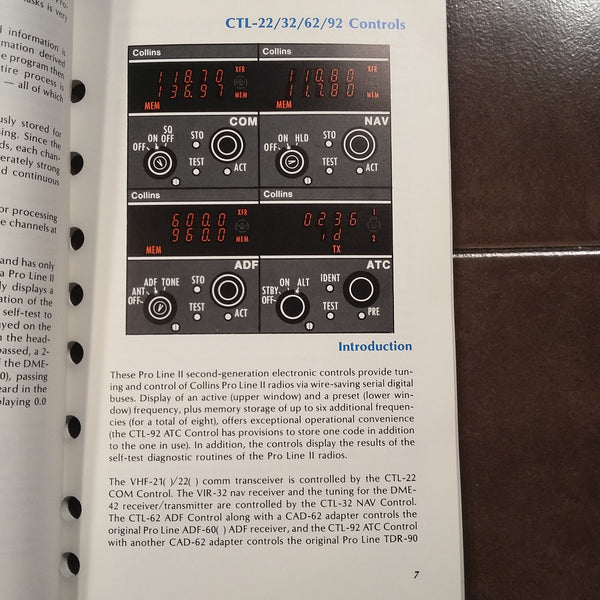 Collins Pro Line II Com, Nav , ATC, ADF & DME Pilot's Guide. – G's ...