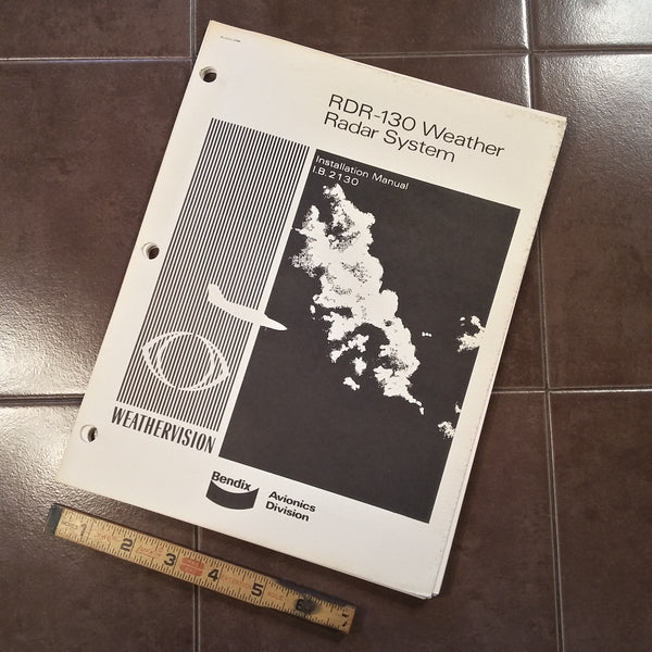 Bendix RDR-130 Weather Radar install manual. – G's Plane Stuff