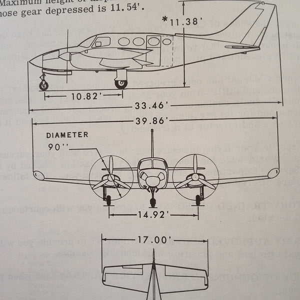 Cessna Model 411 Owner's Manual. for sn 0161 and ON. – G's Plane Stuff