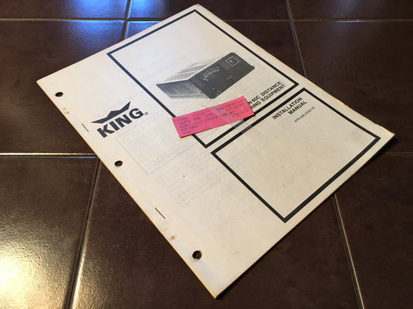 King KN-60C DME Install Manual. – G's Plane Stuff