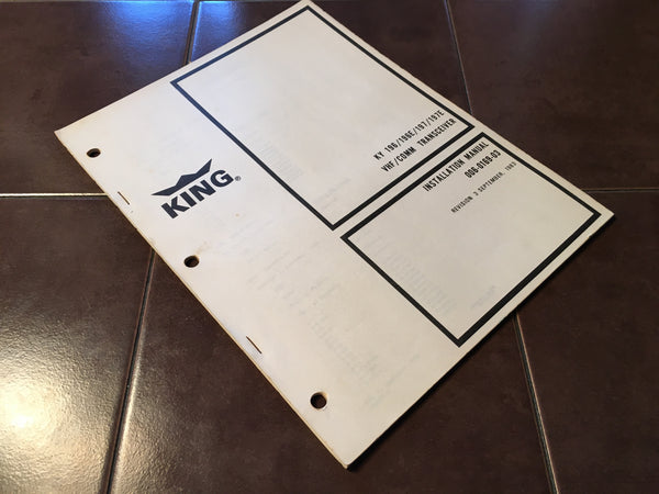 King KY-196, 196E, 197, and 197E Install Manual. – G's Plane Stuff