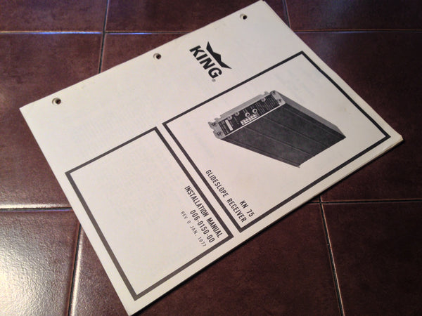 King KN-75 Glideslope Install Manual. – G's Plane Stuff
