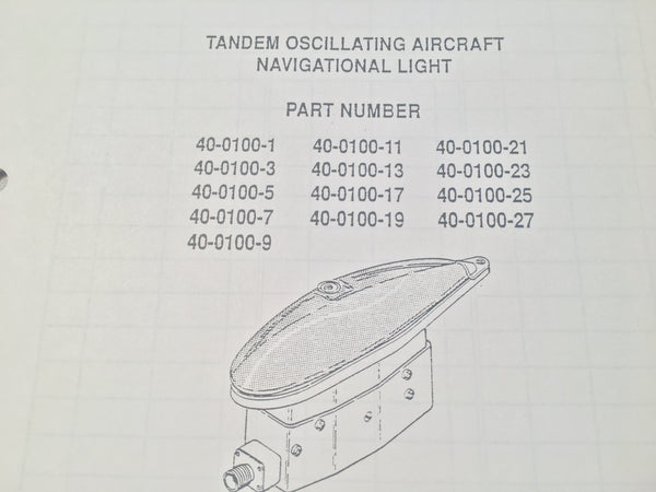 Grimes Tandem Oscillating Nav Lite 40-0100 Series Overhaul & Parts Man ...