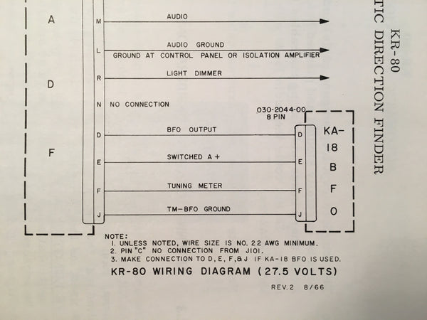 King KR 80 ADF Install & Ops manual. – G's Plane Stuff