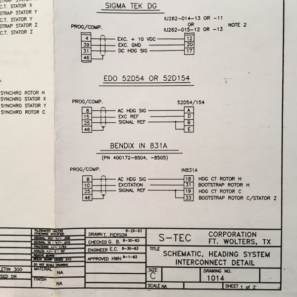 S-tec Heading System Interconnect Schematic . – G's Plane Stuff