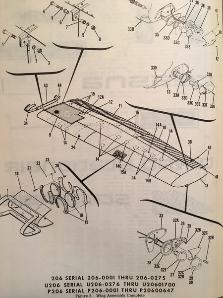 1964-1973 Cessna Model 206 Parts Manual. – G's Plane Stuff