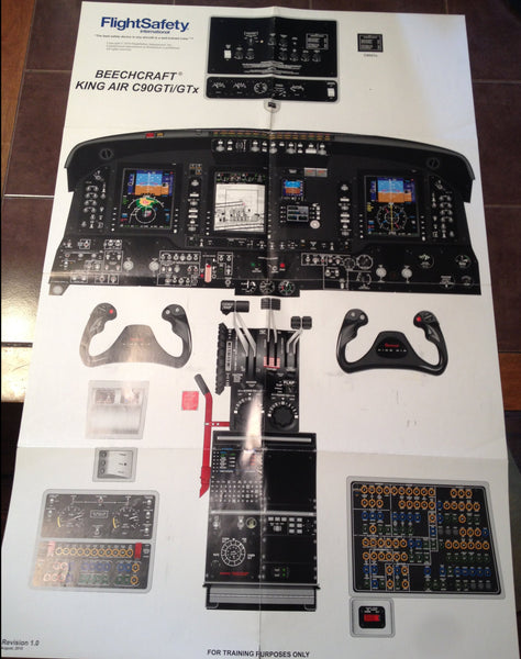 FlightSafety Beechcraft King Air C90GTi, C90 GTx Instrument Panel Post ...