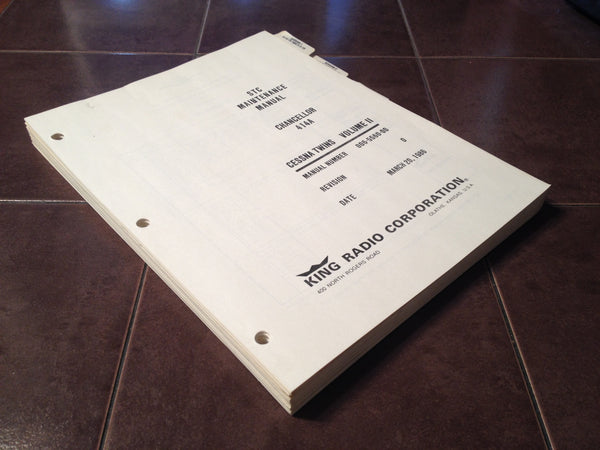 KFC 200 autopilot in Cessna 414A Chancellor STC Service Manual. – G's ...