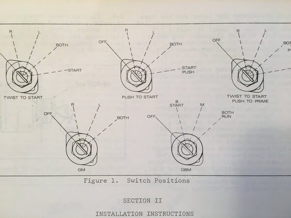 Bendix Aircraft Ignition Switches 10-357000 Service & Parts Instructio ...