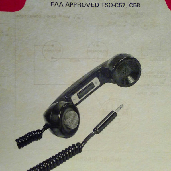 Telex HS-500 Handset Technical Data Sheet. Circa 1974. – G's Plane Stuff
