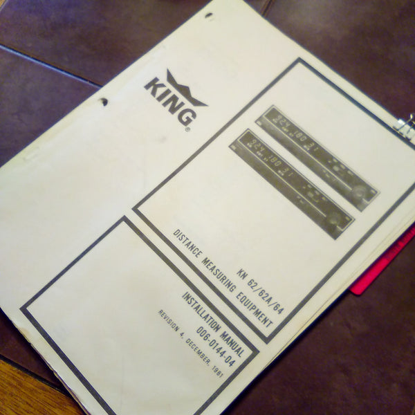 King KN-62, KN-62A & KN-64 Install Manual. – G's Plane Stuff