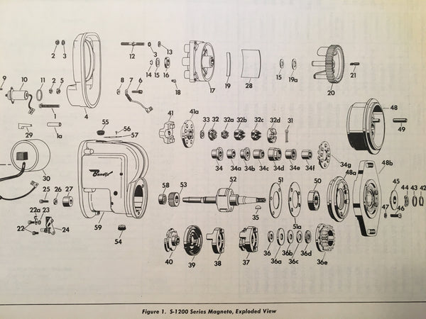 Bendix S-1200 High Tension Magnetos Parts Lists Manual. – G's Plane Stuff