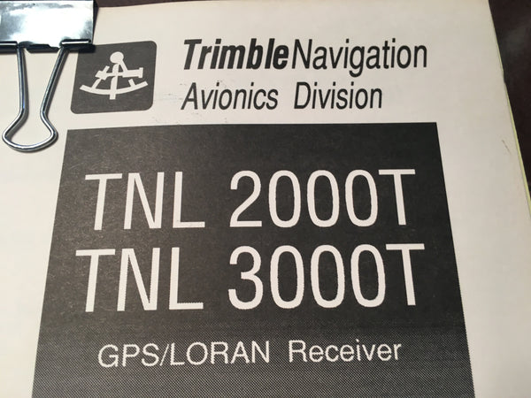 Trimble TNL 2000T & TNL-3000T install & checkout manual – G's Plane Stuff
