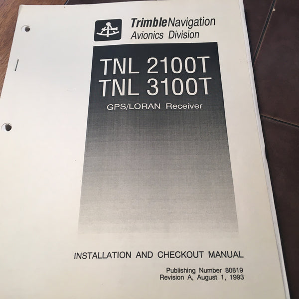 Trimble TNL 2100T & TNL-3100T install & checkout manual – G's Plane Stuff
