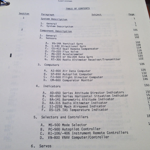 Honeywell-Sperry SPZ-650 IFCS in Citation III Maintenance Manual. – G's ...