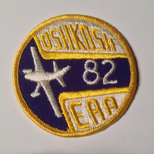 Original EAA Oshkosh 1982 Patch. Never used 3" Cloth. – G's Plane Stuff