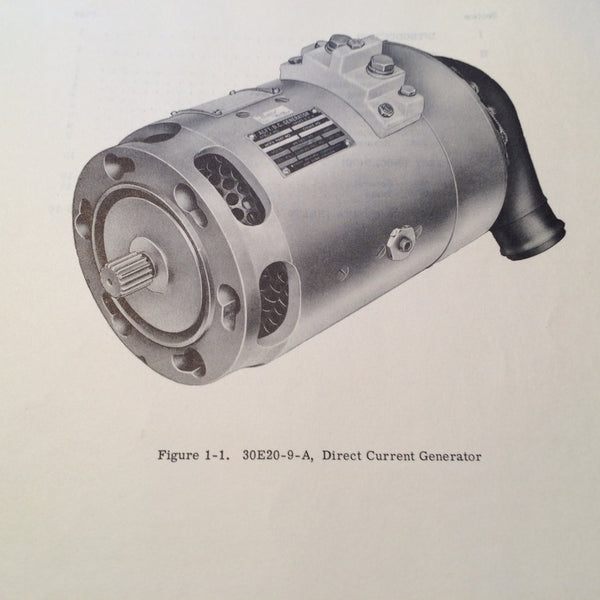 Bendix DC Generator 30E20-9-A & 30E20-11-A Overhaul Handbook. – G's ...