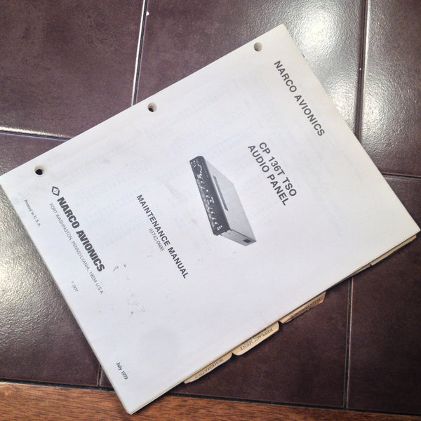 Narco CP 136T Install, Service & Parts Manual. – G's Plane Stuff